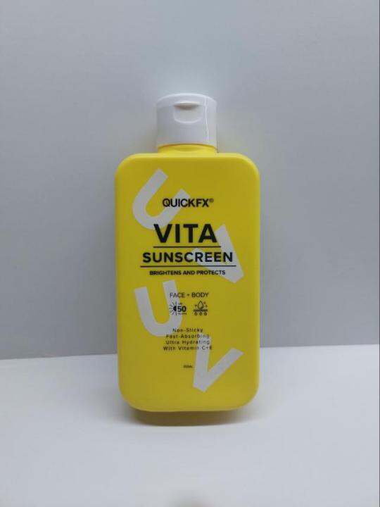 Quickfx Vita Sunscreen Face & Body Spf50 200ml | Lazada PH