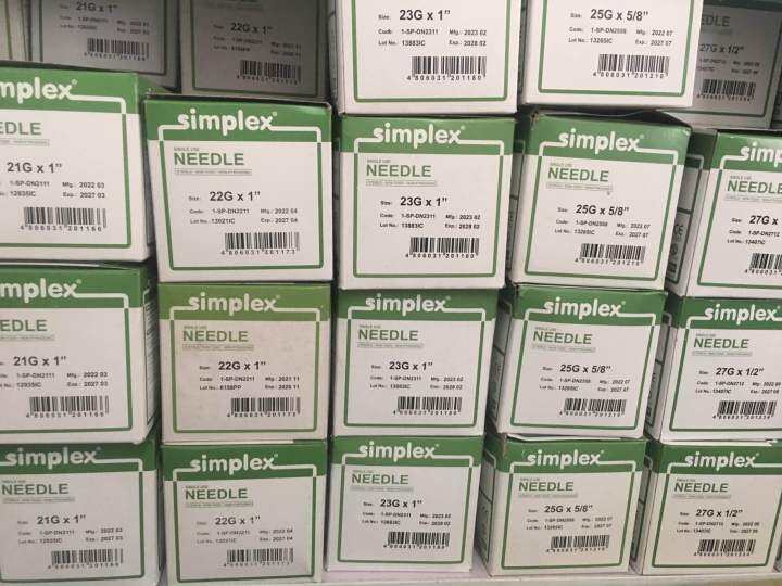 Disposable Needles Simplex 100pcs Per box pls check variations for ...