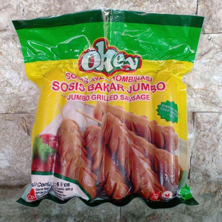 Okey Sosis Bakar Ayam Jumbo Kombinasi 500 gram be | Lazada Indonesia