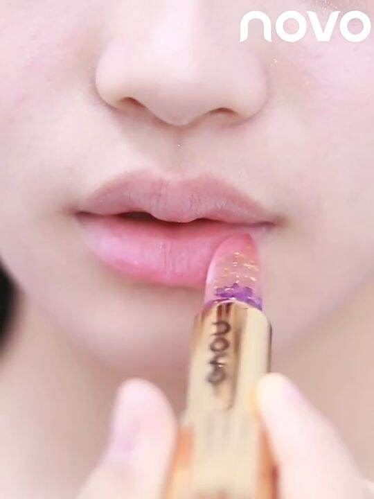Novo Fresh Flower Jelly Lip Balm (Non-sticky, Long-lasting Color ...