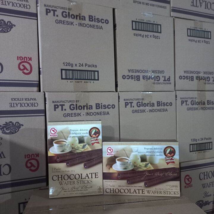 wafer stick kugi 120 gram 1 dus isi 24 pcs | Lazada Indonesia