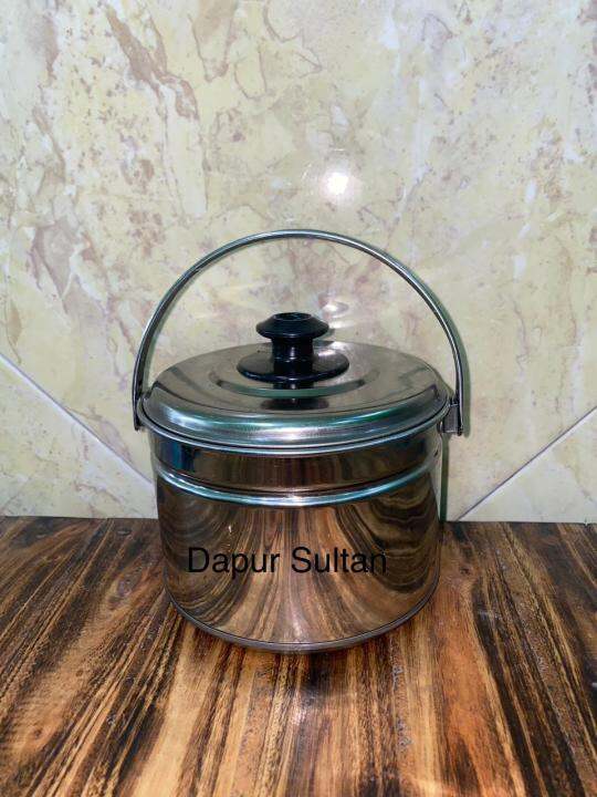 Rantang tunggal mini Stainless Steell tebal wadah kuah soto rawon es ...