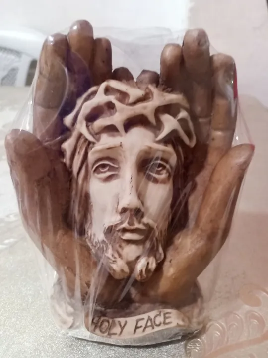 holy face black Nazarene o itim na poong nazareno made of fiberglass ...