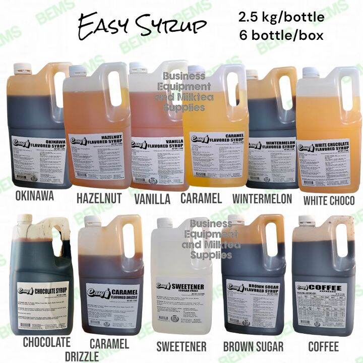 EASY FLAVORED CONCENTRATED FRUIT Syrup for milktea coffee espresso ...