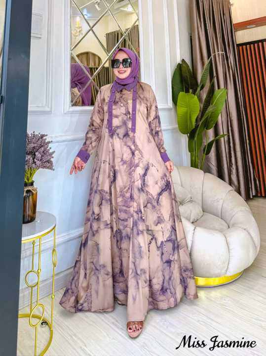 gamis premium sabrina by miss jasmine | Lazada Indonesia