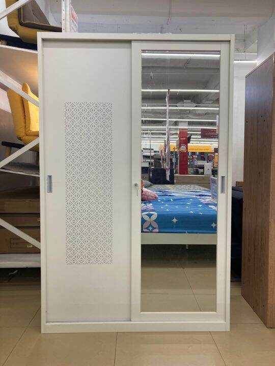 Alexa sliding wardrobe lemari besi pintu geser selma | Lazada Indonesia
