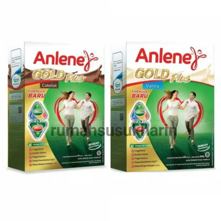 Anlene Gold Plus 650 gram Rasa Coklat | Vanila | Lazada Indonesia