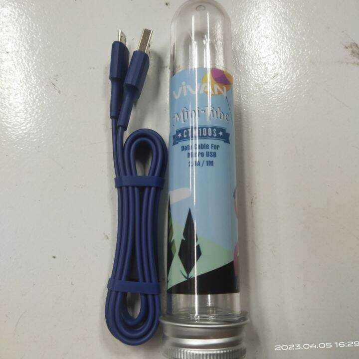 Kabel Data Vivan CTM100S Kabel Cas Android Kemasan Botol Micro USB 2.4A ...