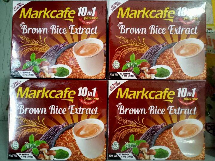 MarkCafe With Brown Rice Extract 10 in 1 plus one COFFEE DRINK MIX 12 ...
