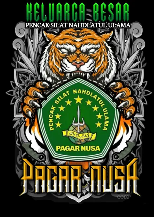 hiasan dinding poster lambang pagar Nusa plus FIGURA ukuran 53×35 ...