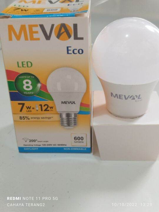 LAMPU LED 7WATT ECO MEVAL 600lumens | Lazada Indonesia