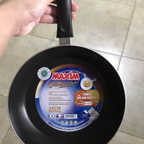 Teplon Maxim Frypan 24 cm Didesain untuk kebutuhan rumah | Lazada Indonesia
