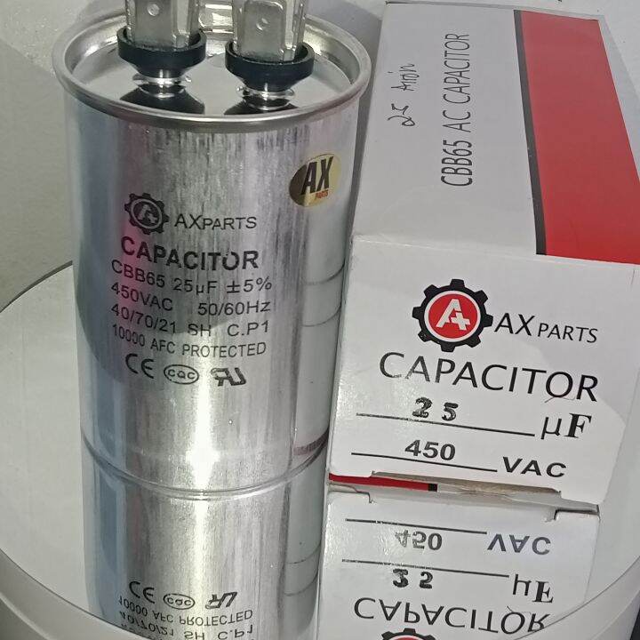 25uf CBB65 450vac Aircon SINGLE Capacitor | Lazada PH