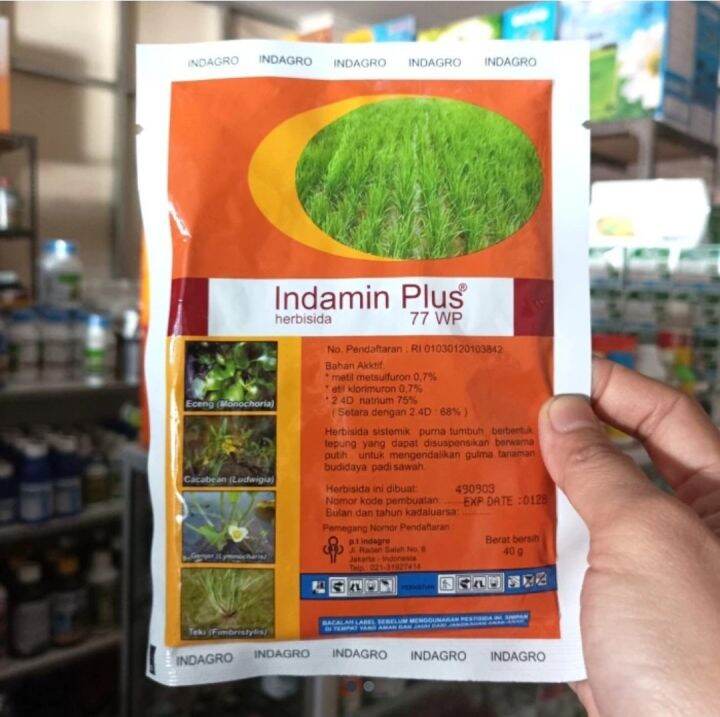 indamin plus 77wp 40gram herbisida sistemik serbuk powder | Lazada ...