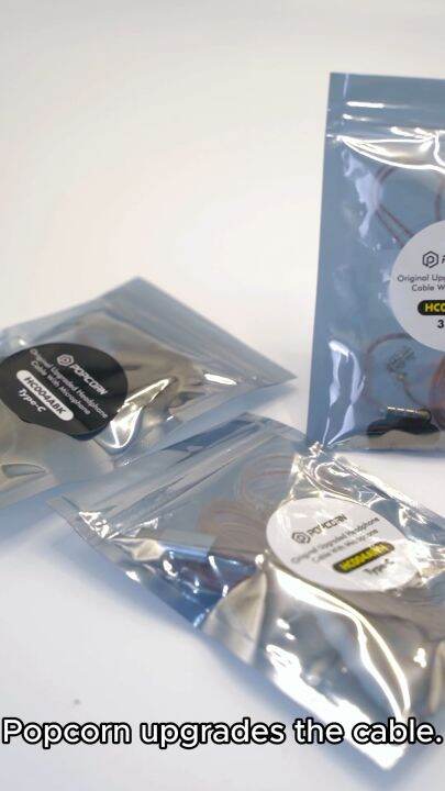 Popcorn IEM Upgraded Memory EAR-HOOKS 2 Pin 0.75mm Connector 3.5mm&Type ...