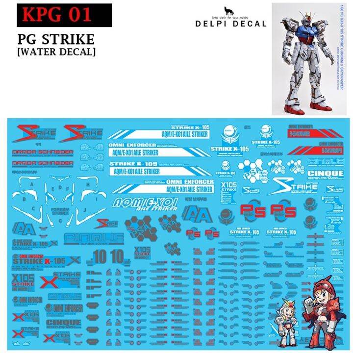 ดีคอลน้ำ [DELPI] 34 PG STRIKE 1/60 WATER DECAL KPG 01 | Lazada.co.th
