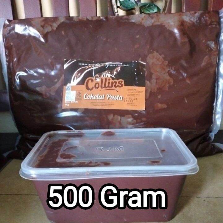 Collins Selai Coklat Pasta Premium 500 Gram share in bowl / choco lumer ...