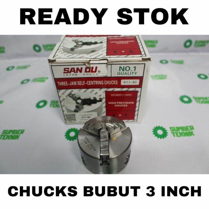 chuck bubut 3 inch 3 jaw mesin bubut | Lazada Indonesia