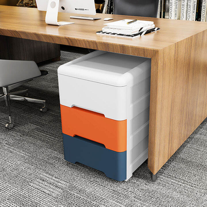 Office File Cabinet Drawer Plastic Multi-Layer Storage Box Living Room ...