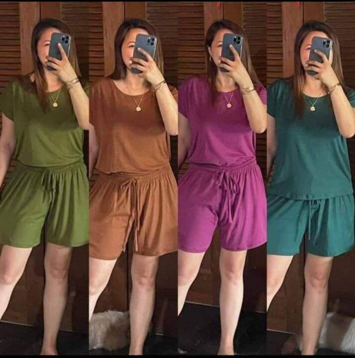 Terno shorts and blouse available freesize | Lazada PH