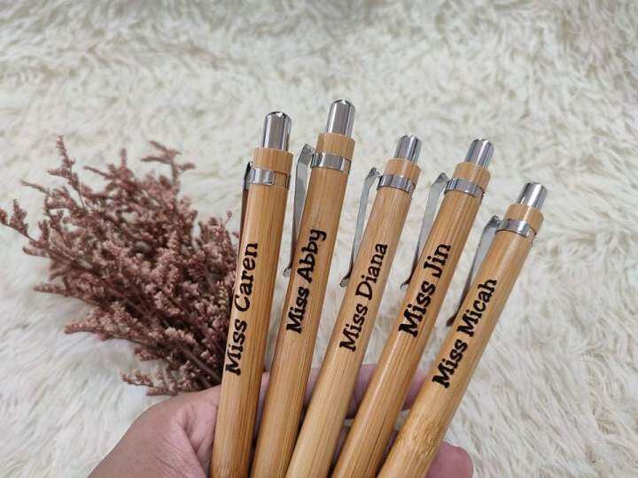 Bamboo Pen Customized Laser Engraved | Lazada PH