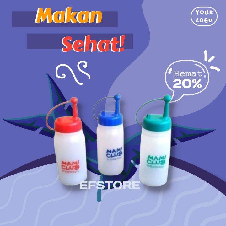 Botol saos botol kecap botol sambal 300ml mami club | Lazada Indonesia