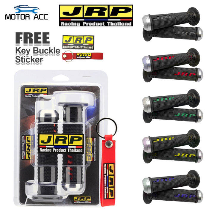 Motorcycle JRP Handle Grip With Alloy Bar End With Keychain Sticker ...