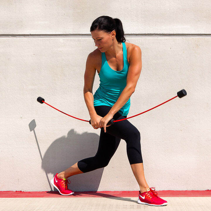 SPEEDS Tongkat Flexi Getar Fitness Gym Bar Terapi Yoga Aerobik Tangan ...