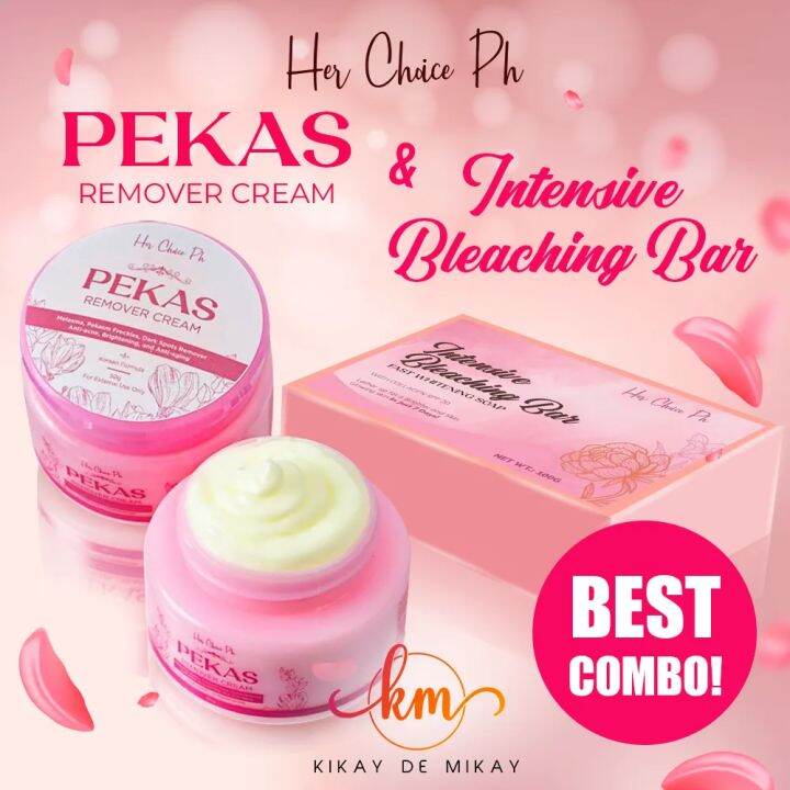 COD ⚠️ HER CHOICE PEKAS REMOVER AND INTENSIVE BLEACHING BAR | Lazada PH