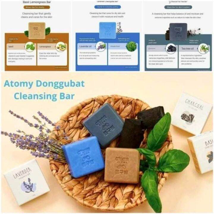 Atomy Donggubat Cleansing Bar Korea Imported 1pcs 100gram 天然手工香皂 | Lazada