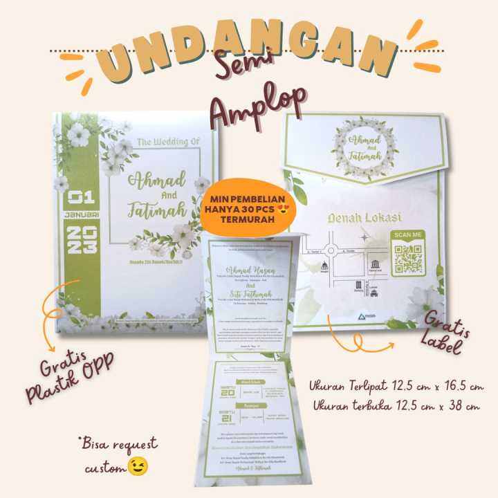 Undangan Pernikahan semi amplop | Lazada Indonesia