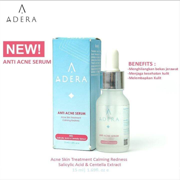 Adera Serum Anti Acne, anti jerawat, penghilang jerawat, bintik bintik dan noda hitam di wajah ...