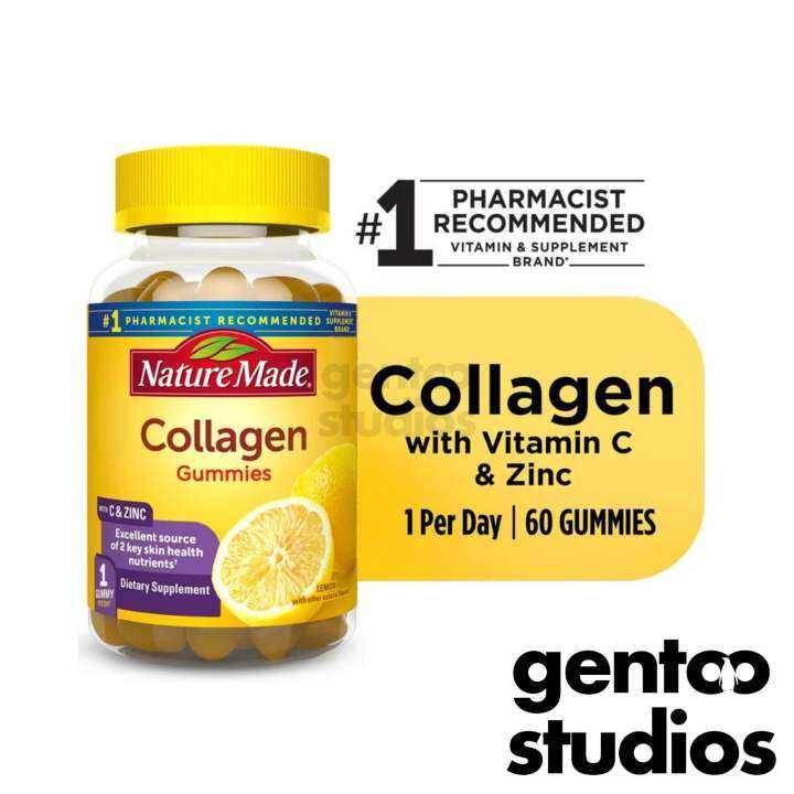 Nature Made Collagen Gummies with Vitamin C and Zinc 60 Gummies | Lazada PH