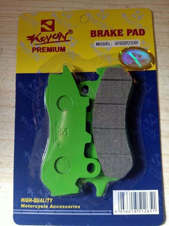 KRYON BRAKE PAD (FRONT)PREMIUM FOR HONDA ADV 150/PCX 160 CBS MOTORCYCLE ...