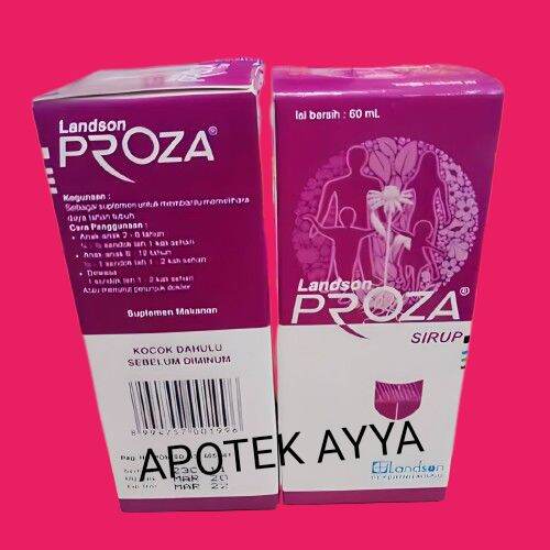 proza syrup 60 ml suplement penambah daya tahan tubuh | Lazada Indonesia