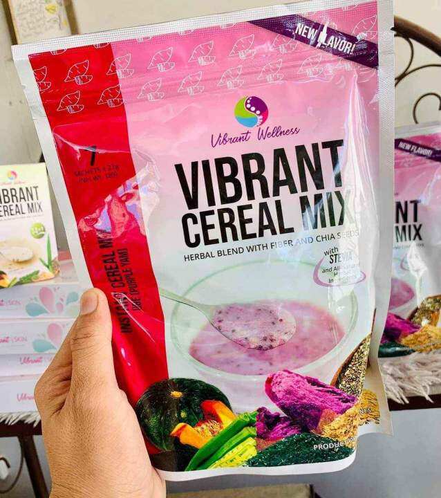 Vibrant Ube Cereal Mix 7 Sachets Per Pouch | Lazada PH