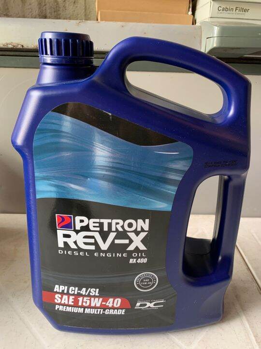 Petron Rev-X Diesel Engine Oil Premium 15W-40 CI-4/SL (1 Gallon) 4 ...