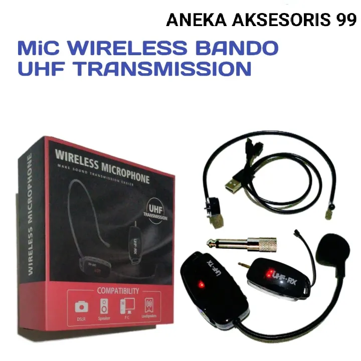 Mic Wireless bando Imam,presentasi,youtuber Original | Lazada Indonesia