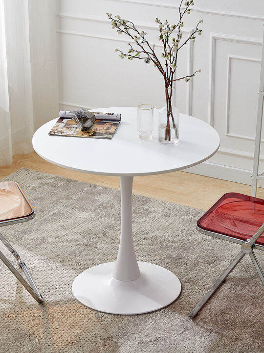 QUANU-Nordic White Round Table Coffee Table/Eames Dining Table/Meja ...