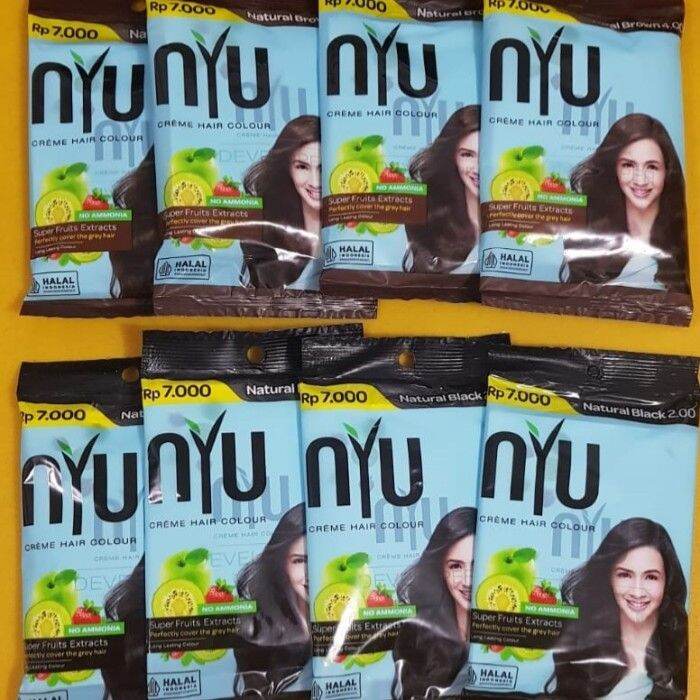 Semir Rambut NYU - Creme Hair Colour - No Amonia | Lazada Indonesia