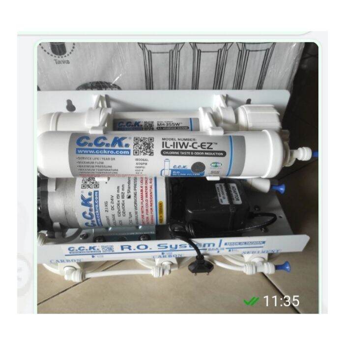 Mesin Filter Air Minum RO CCK 100Gpd 5Step Lengkap Tangki ORI Taiwan ...
