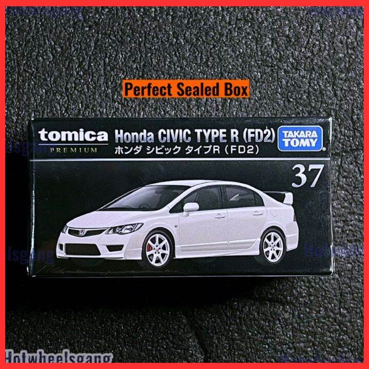 Tomica Honda Civic Type R FD2 JDM Tomica Premium 2023 Collections Series White Civic FD2 Diecast ...