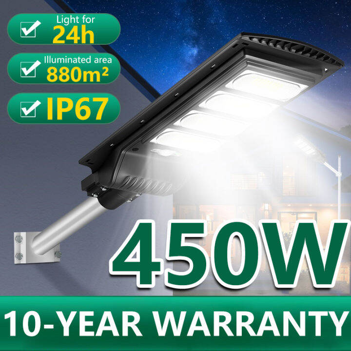 READY STOCK 】450W 350W 250W 150W LED solar integrated street light ...