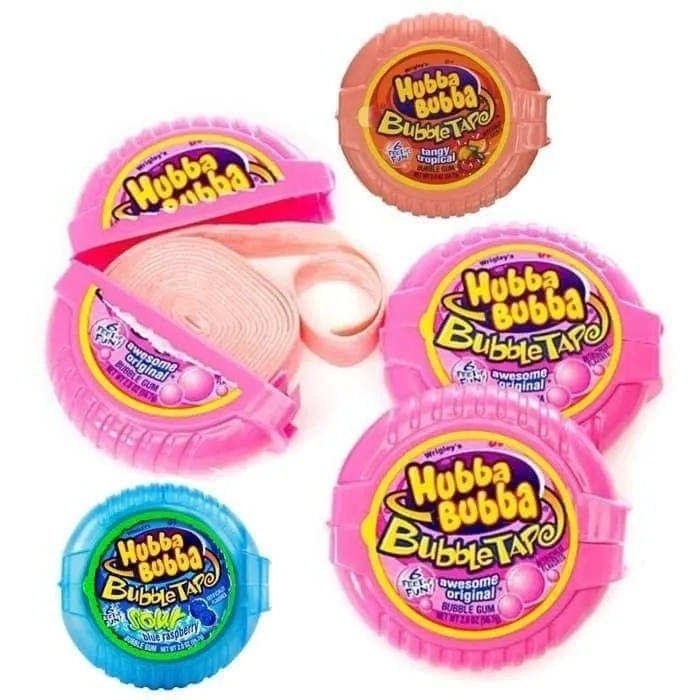 Wrigley's Hubba Bubba Bubble Tape / Gula-gula getah pita / Gula getah ...