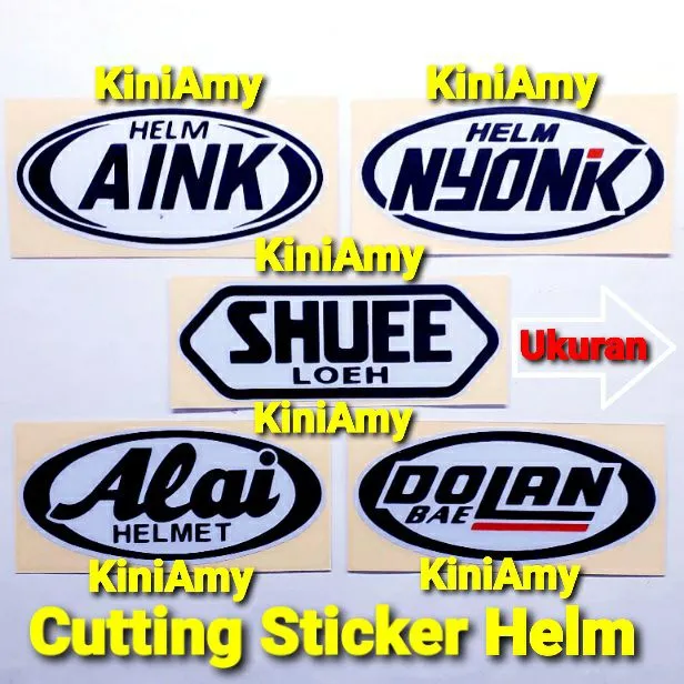 Cutting Sticker Plesetan Emblem Logo Helm AINK Helm Nyonk Dolan Bae ...