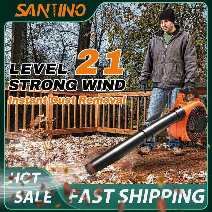 SANTINO Leaf Blowe（10Years Warranty) Portable One Hand Engine Leaf Blower Petrol Hand Air Blower ...