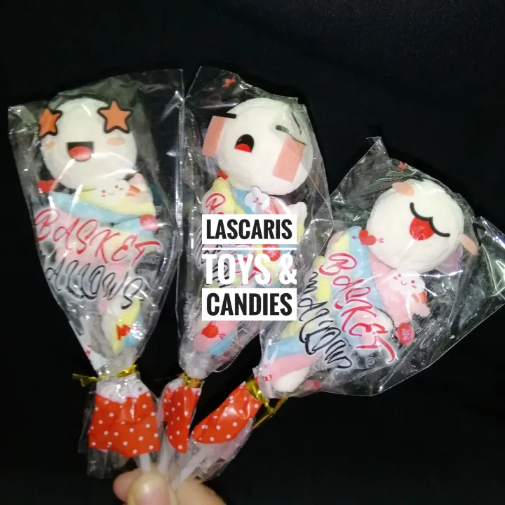Marshmallow BBQ Basket (60 pcs) Soft Mallows in a Stick for Lootbag ...