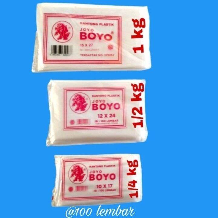 Plastik Buram HD Joyo Boyo 1kg 1/2 kg 1/4 kg isi 100 lembar | Lazada Indonesia