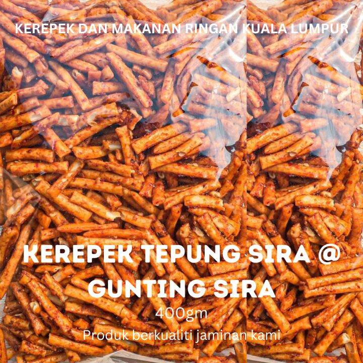 Kerepek Tepung Sira @ Gunting Sira 400gram | Lazada