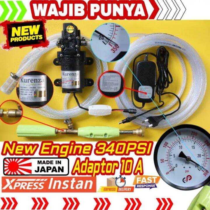 ⛩️🇯🇵⚡ Set Lengkap Mesin Otomatis 340 PSI Adaptor 10 Ampere Alat Cuci ...